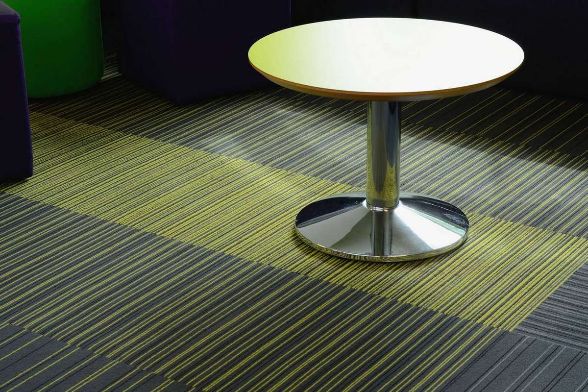 Yellow Carpet tiles and planks from burmatex®